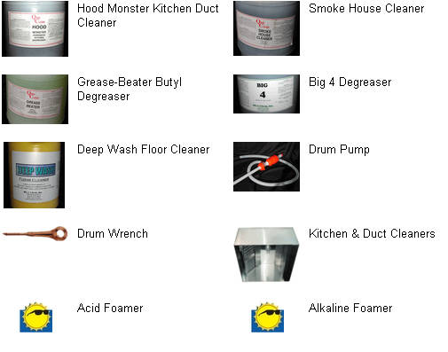 Sun Brite Supply Of Maryland » Kitchen Exhaust Cleaning Chemicals